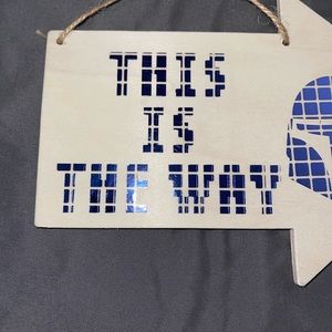 Star Wars | Accents | Star Wars Mandalorian This Is The Way Sign Blue ...